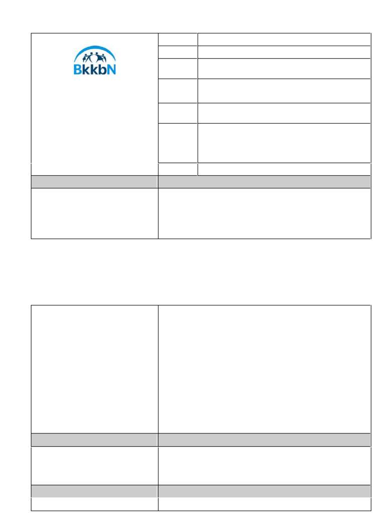 Sop Penyusunan Laporan BKB | PDF