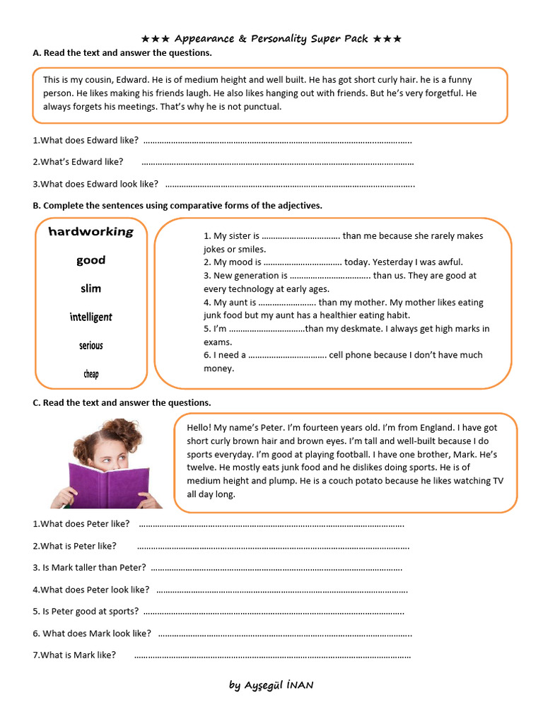 Appearance and Personality Assessment Guide | PDF