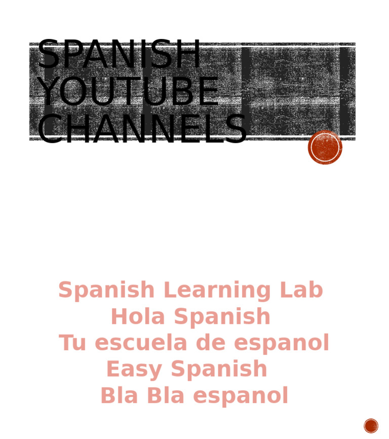 Spanish YouTube Channels | PDF