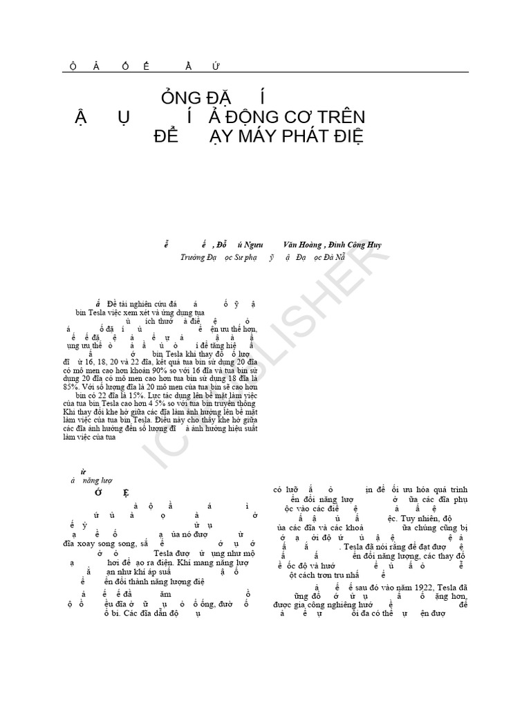 Simulation of Tesla Turbine | PDF