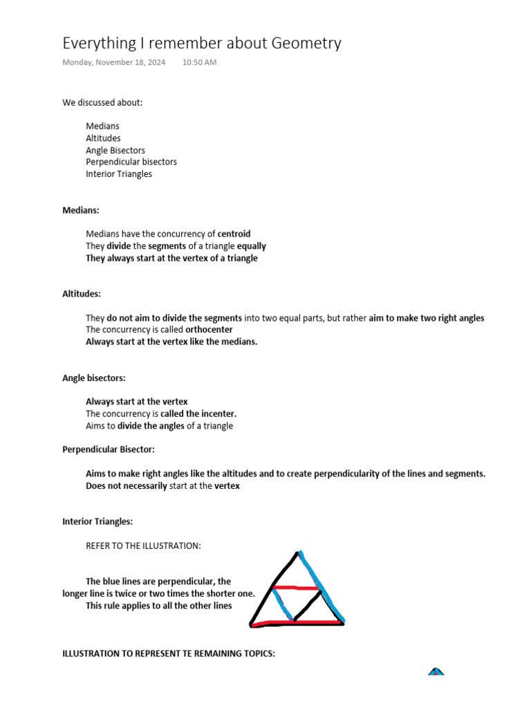 Everything I Remember About Geometry | PDF