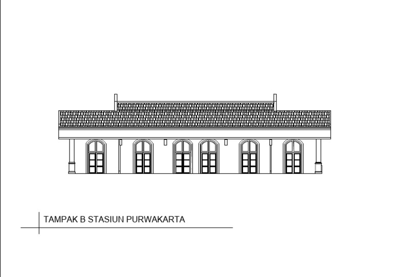 4.tampak B Stasiun Purwakata (Revisi) | PDF