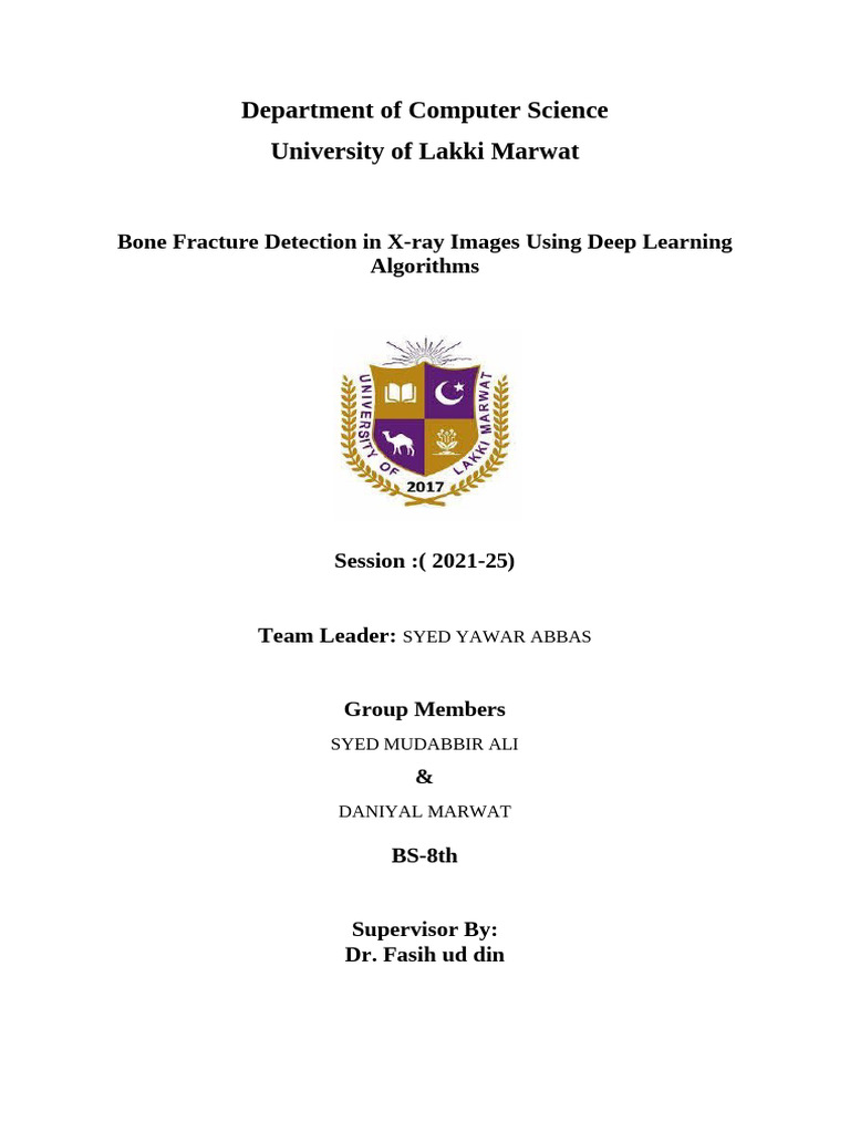 Bones Fracture Detection in X-Ray Images | PDF | Deep Learning ...