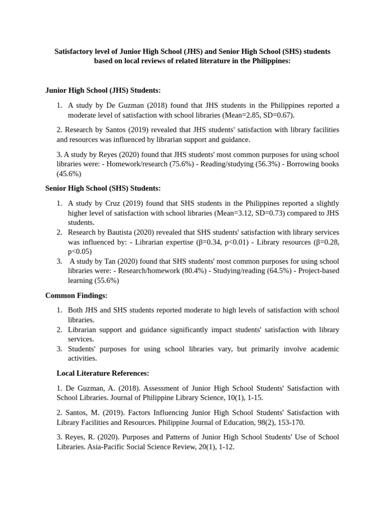 Local Literature | PDF | Libraries | Written Communication