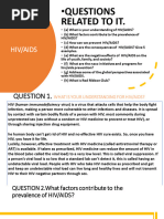 QUIZ On HIV and AIDS 2024 | PDF | Hiv/Aids | Hiv