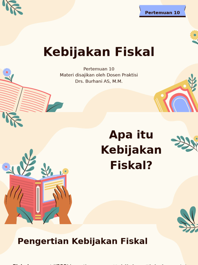 Kebijakan Fiskal untuk Mahasiswa | PDF