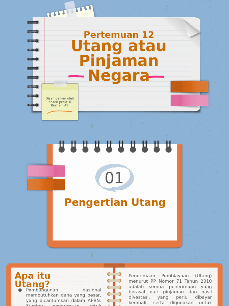 Pertemuan 12 Utang Atau Pinjaman Negara | PDF