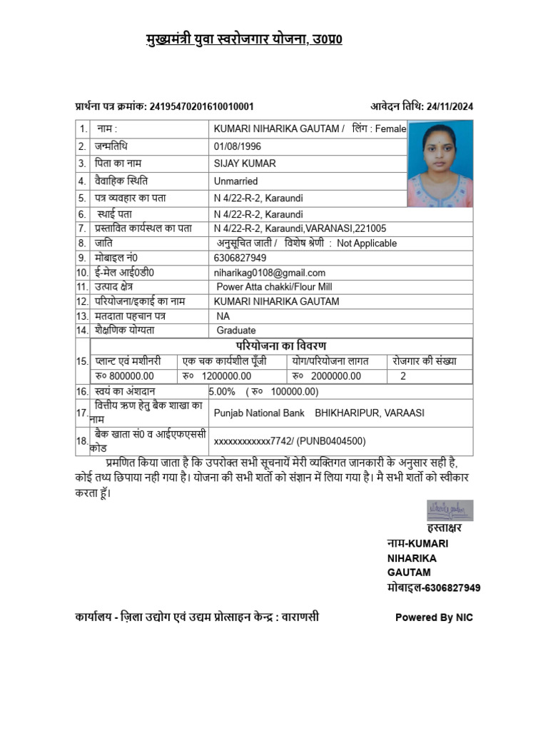 Niharika MYSY Final Print | PDF