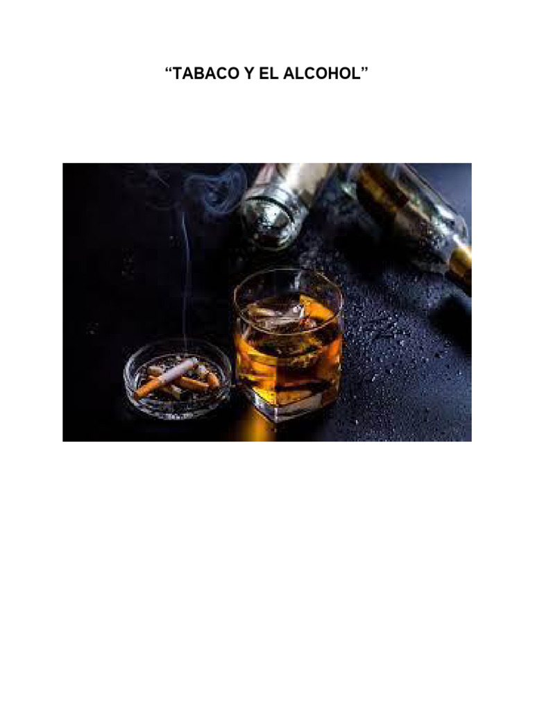 Tabaco y El Alcohol - Fernando - 1 C | PDF | Endotelio | Alcoholismo