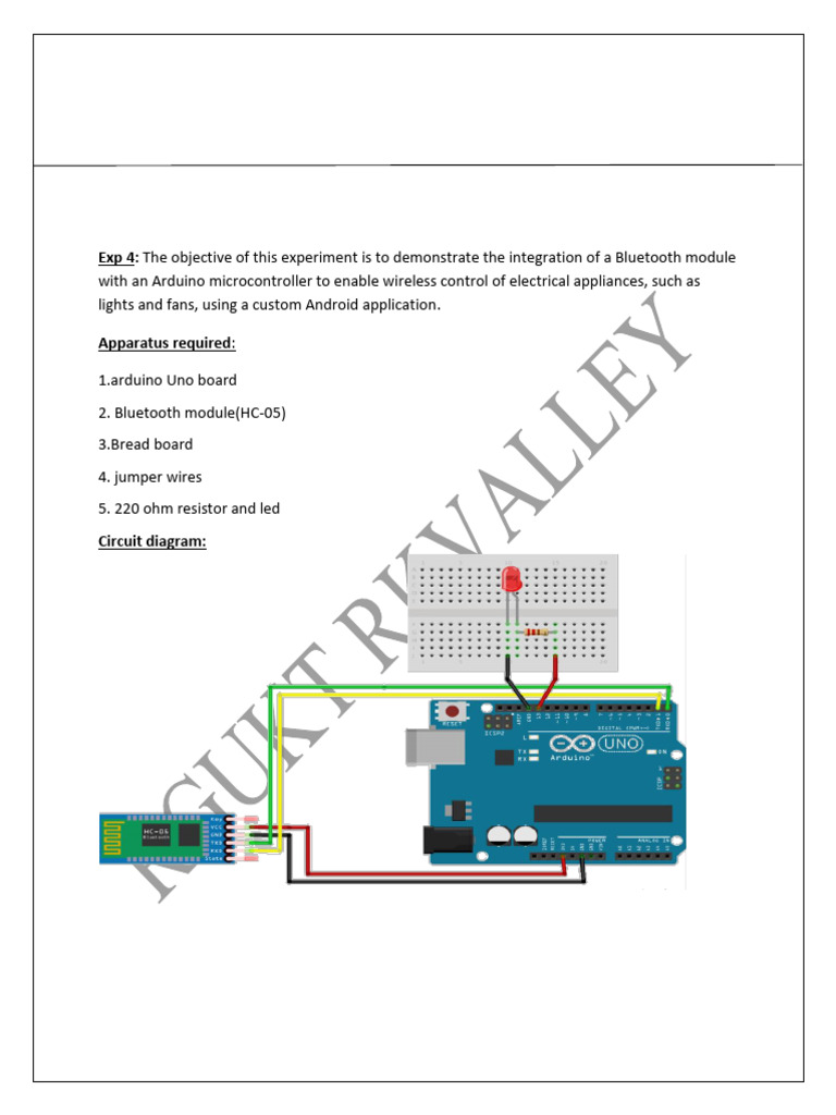 Sec 4 and 5 Interfacing Bluetooth Module To Arduino and Controlling Light | PDF | Arduino ...