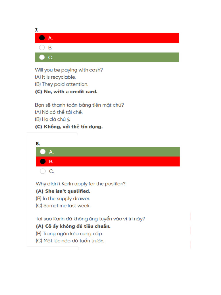 Part 2 - Demo Test 2 | PDF