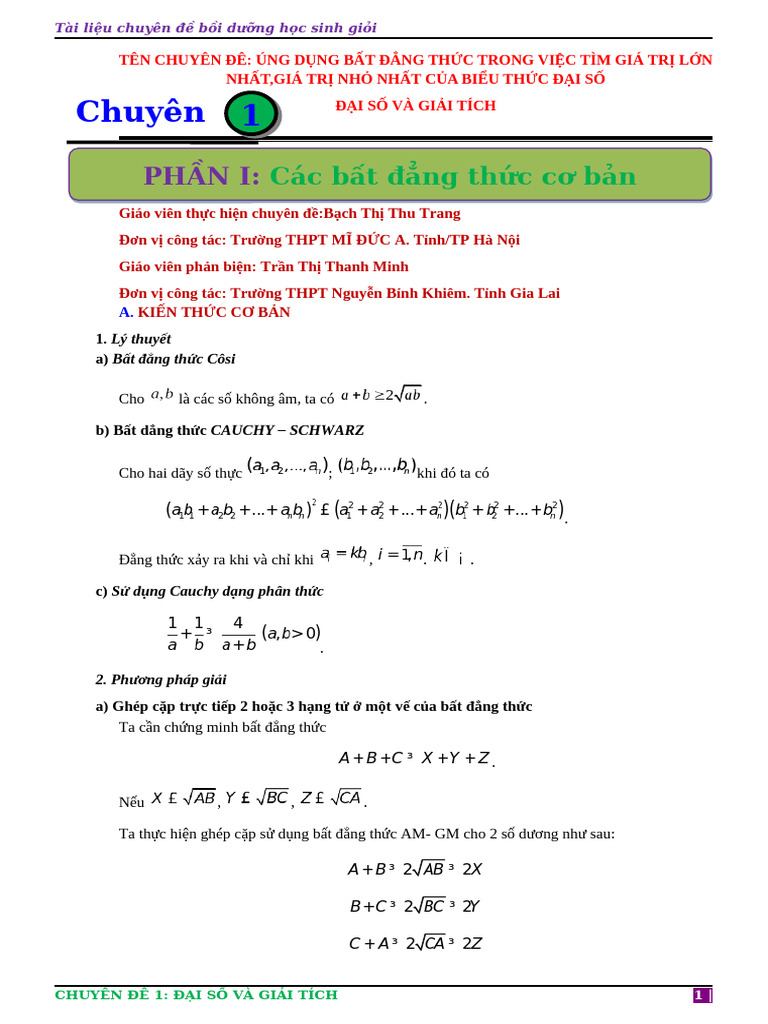 02.bat Dang Thuc-Tim GTLN-GTNN | PDF