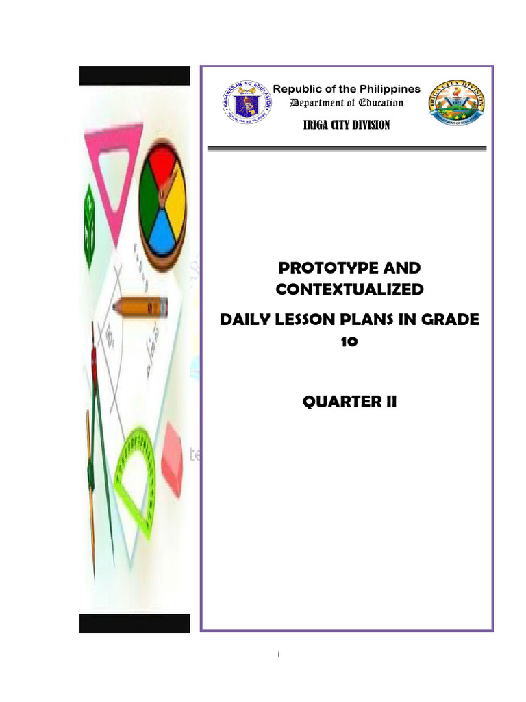 Grade 10 Math Daily Lesson Plans | PDF | Factorization | Circle