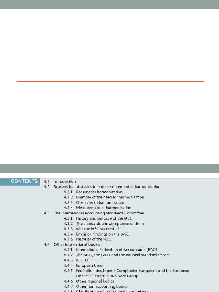 CH4 International Harmonization | PDF | Financial Statement | Accounting