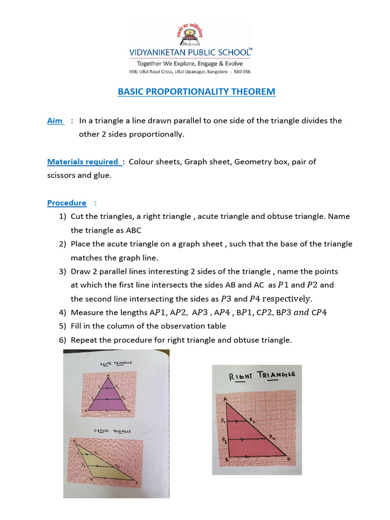 Class10 Math Triangles Mathlabbpt 26179 | PDF
