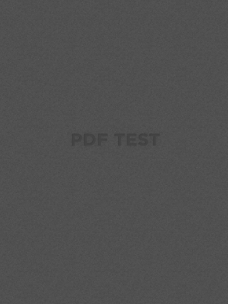 PDF Test | PDF