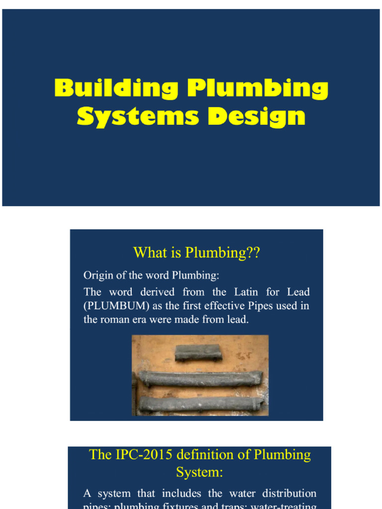 Topic 4 Plumbing System | PDF