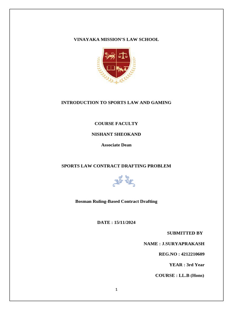 Suryaprakash J Contract Drafting Pdf Business Law Government