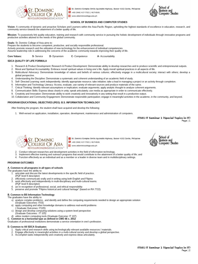 Its01 It Seminar 1 Pdf System Information