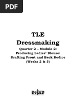 Constructing The Basic Bodice Block - Original | PDF | Measurement | Paper