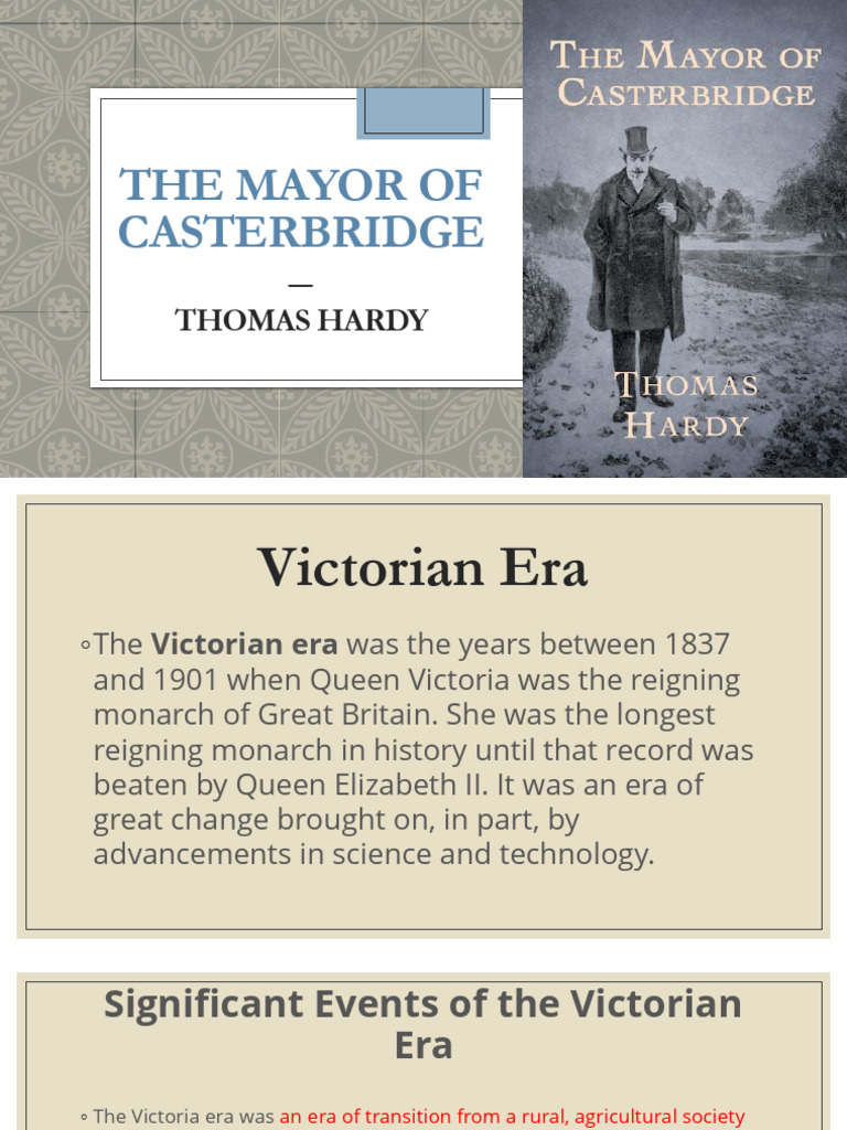The Mayor of Casterbridge | PDF | Romanticism | Thomas Hardy