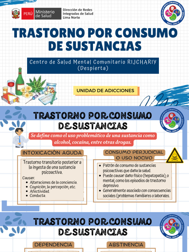 ACP - Trastorno Por Consumo de Sustancias | PDF | La dependencia de sustancias | Despachador de ...