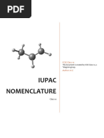 IUPAC Nomenclature ISC Class11 Summary | PDF