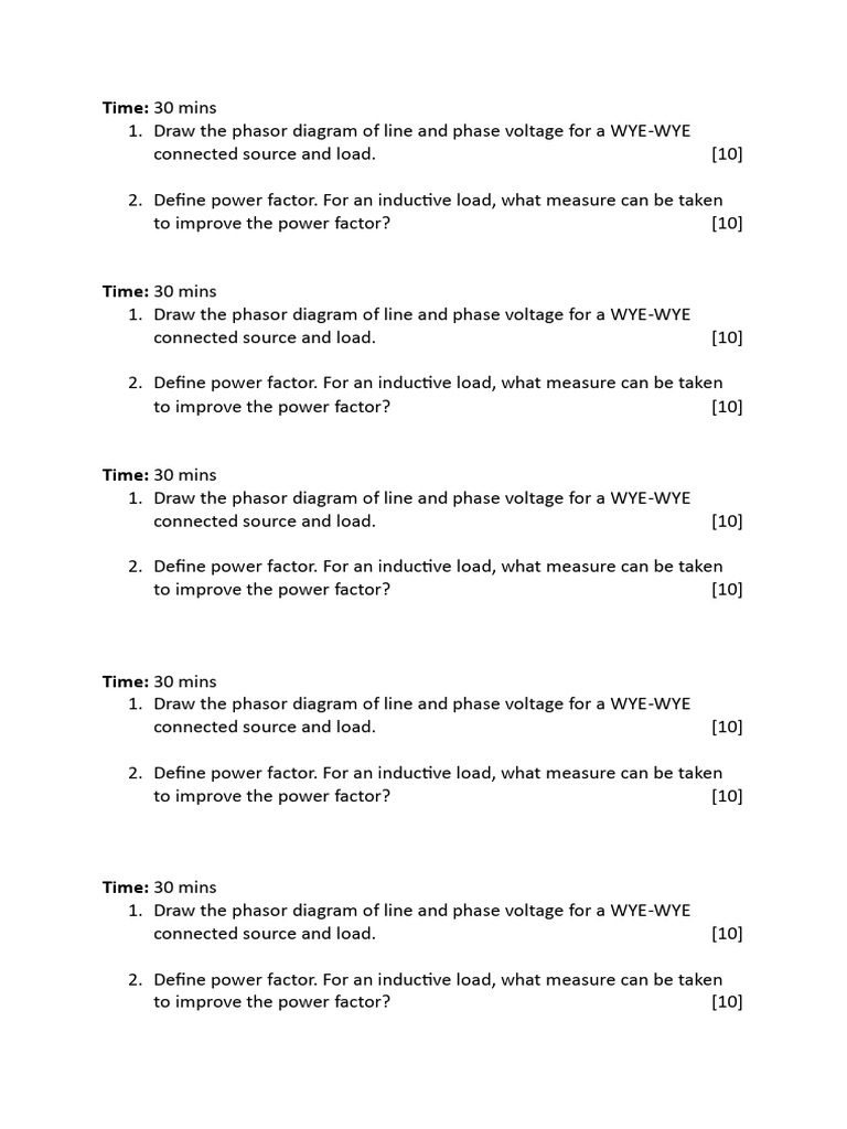 Power System Lab Final Question | PDF