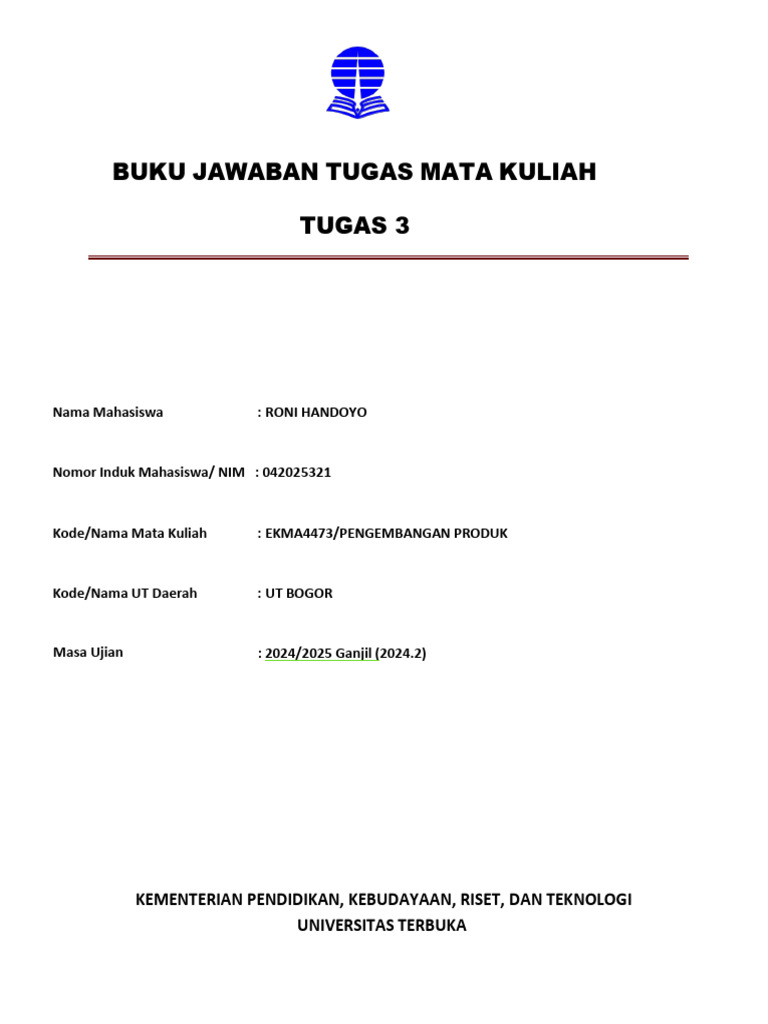 Tugas 3 Pengembangan Produk | PDF