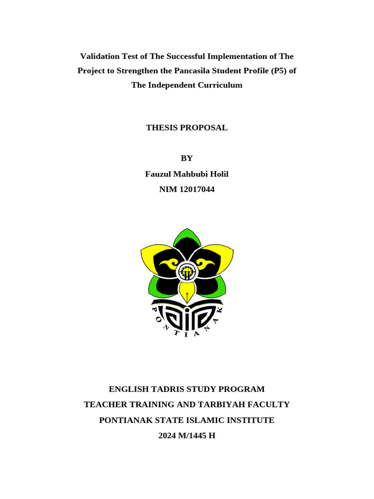 Proposal | PDF | Statistics | Methodology