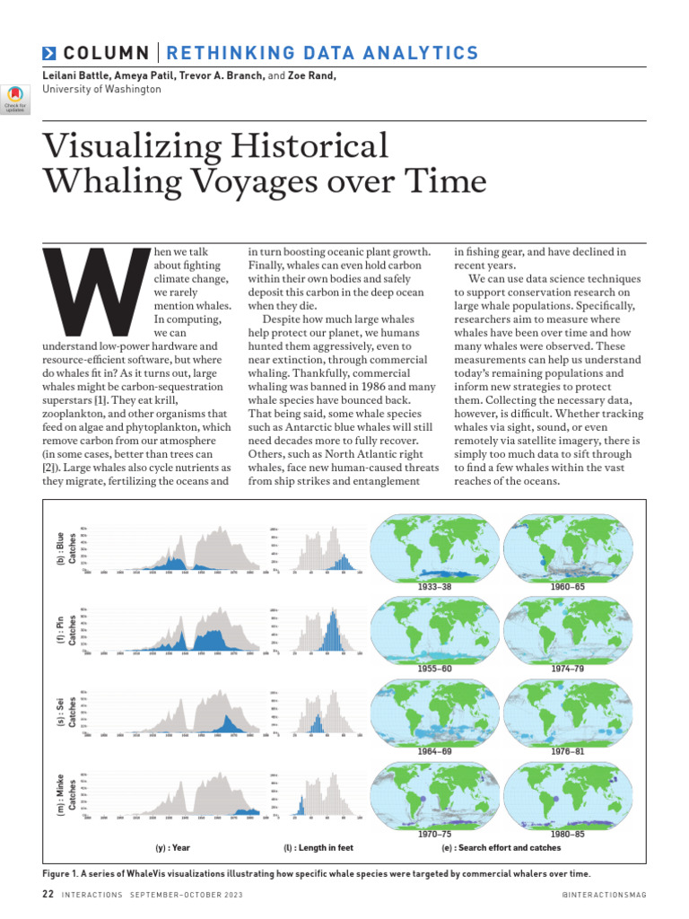 Visualizing Historical Whaling Voyages Over Time | PDF | Whaling | Whales