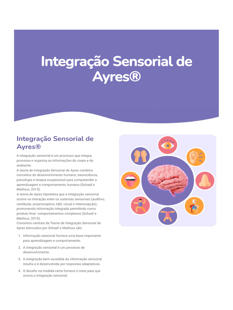 Integração Sensorial de Ayres® - ABIS | PDF | Terapia ocupacional ...