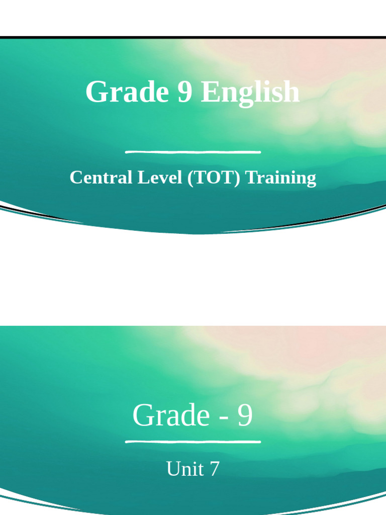 Grade 9 - Unit 7 | PDF | Greenhouse Gas | Global Environmental Issues