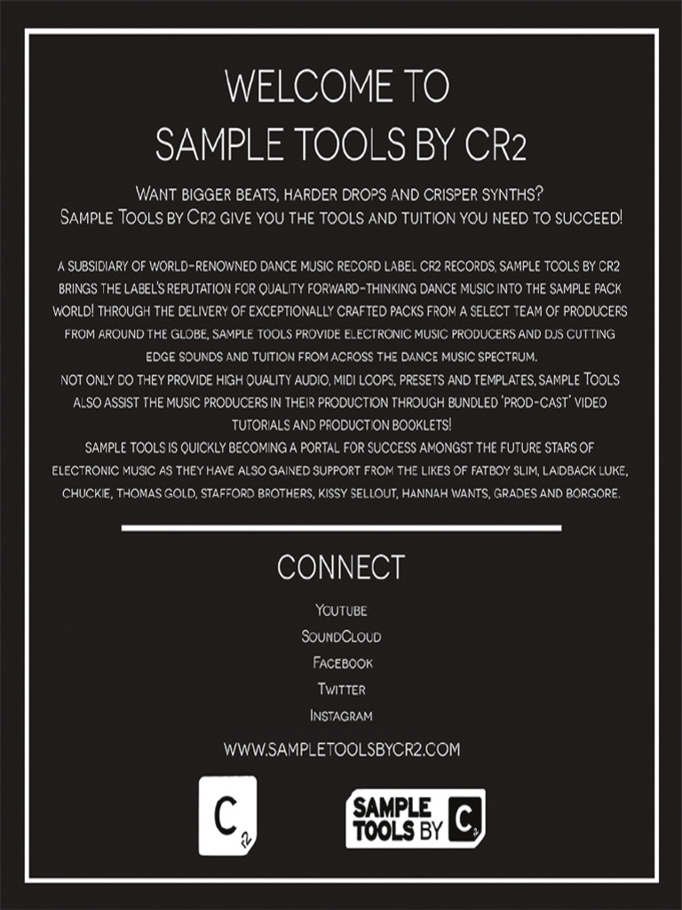 Welcome To Sample Tools by Cr2 | PDF