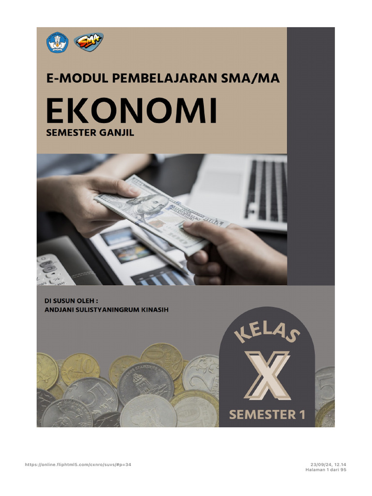 E-Modul Ekonomi Kelas X Semester Ganjil | PDF