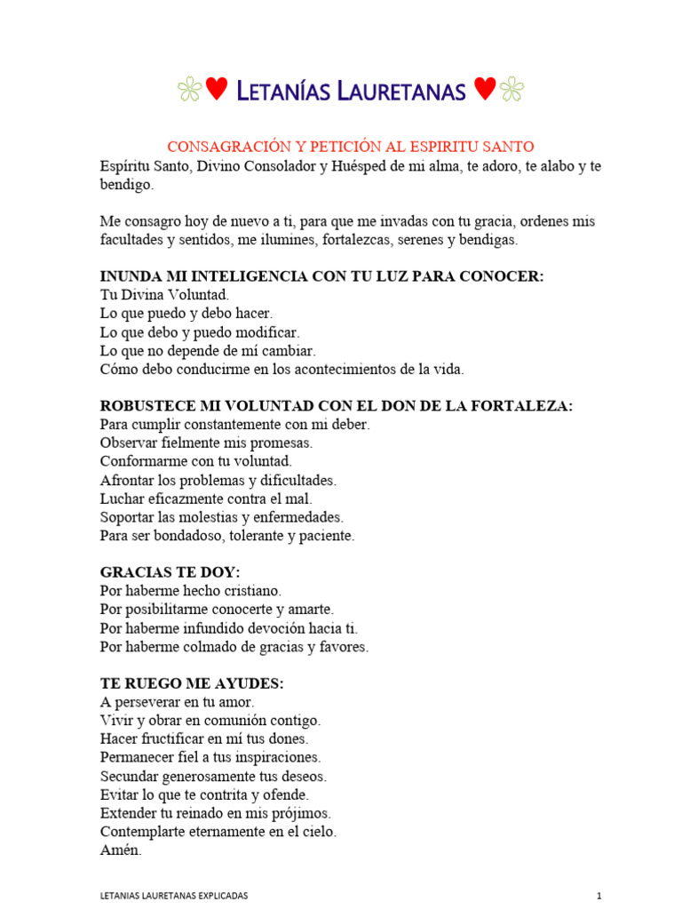 Letanías Lauretanas DIA 36 | PDF | María, madre de Jesús | Cristo (título)