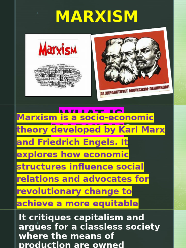 Lesson 3 Marxism | PDF | Marxism | Marx's Theory Of Alienation