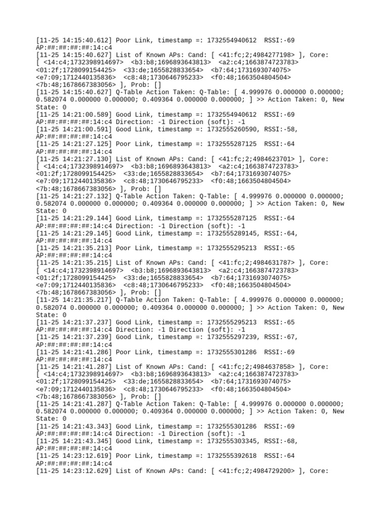 Wi-Fi Connection Log Analysis | PDF