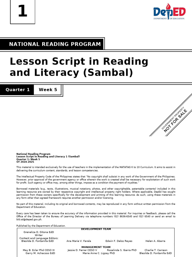 CO-2024-LS-Grade 1 - (NRP Quarter 1 Week 5) | PDF | Copyright | Word