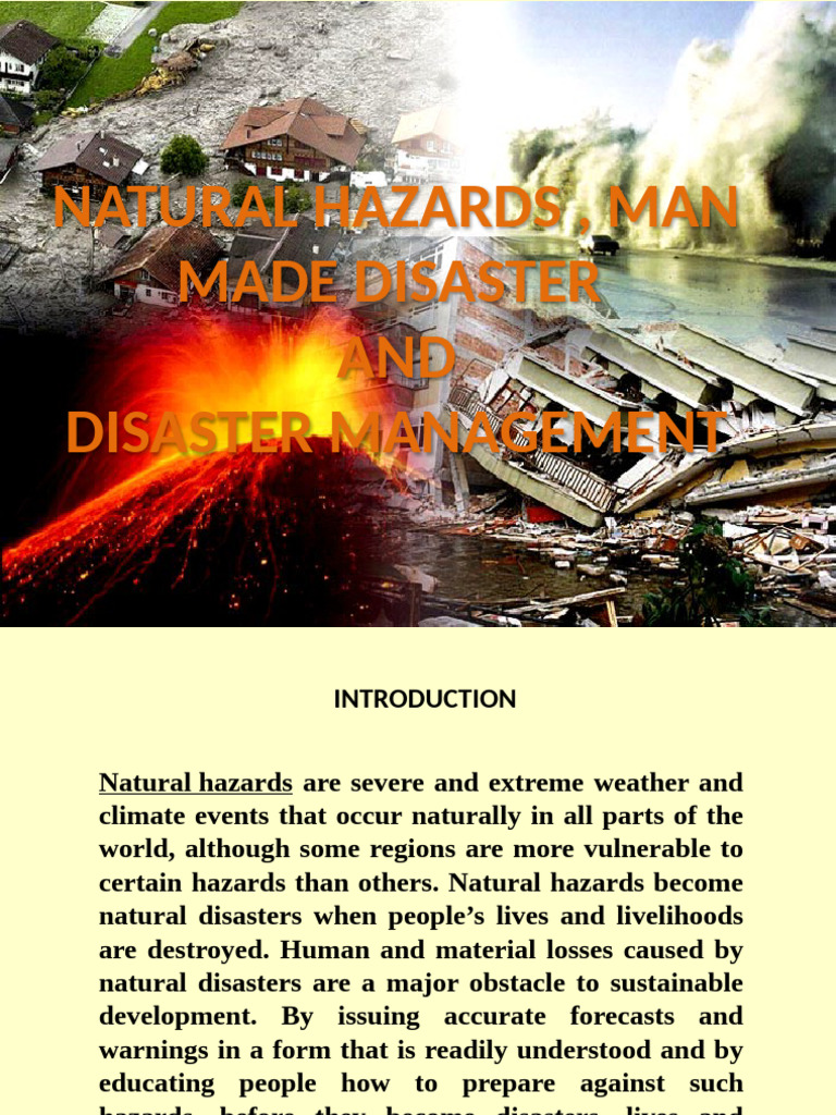 Disaster and Hazards | PDF | Natural Disasters | Hazards