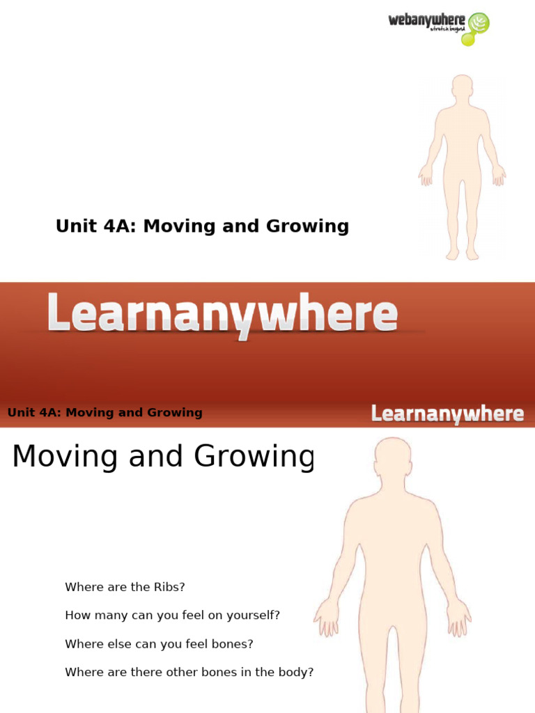 Moving and Growing | PDF | Skeleton | Vertebral Column