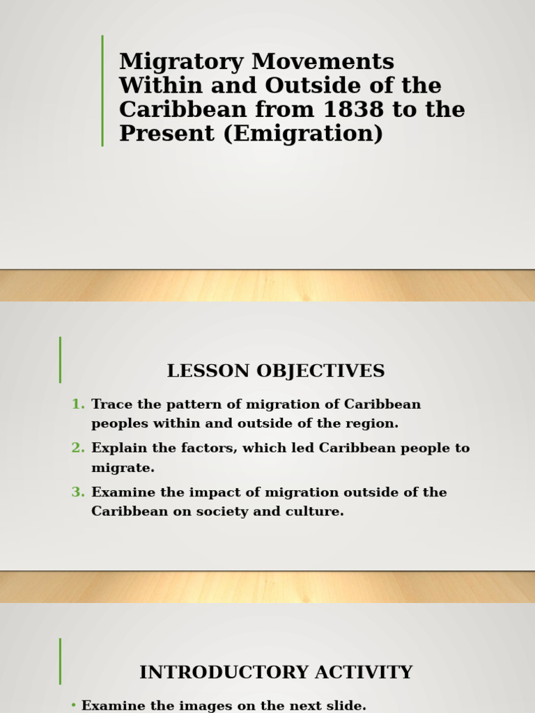 Caribbean Migration Patterns Since 1838 | PDF | Human Migration | Caribbean
