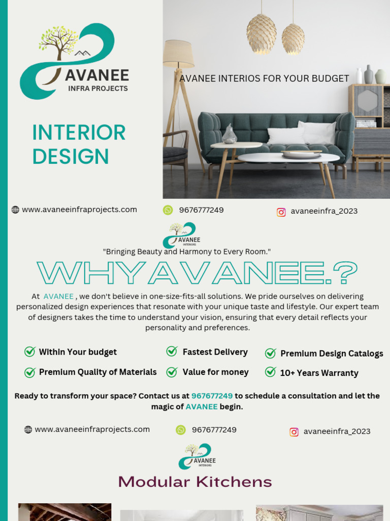 AVANEE INTERIORS (Modular Kitchens) | PDF