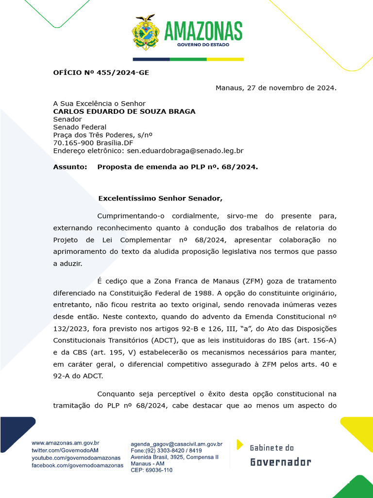OFICIO No 455 2024 GE - Docx Documentos Google 1 | PDF