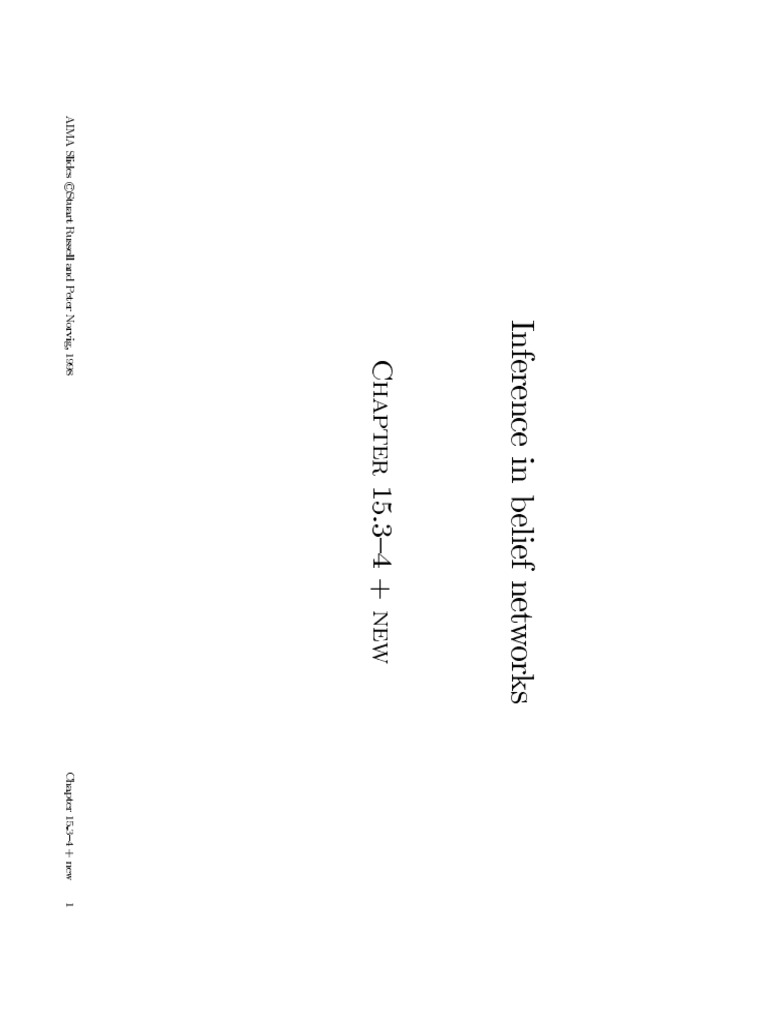 Inference In Belief Networks Pdf