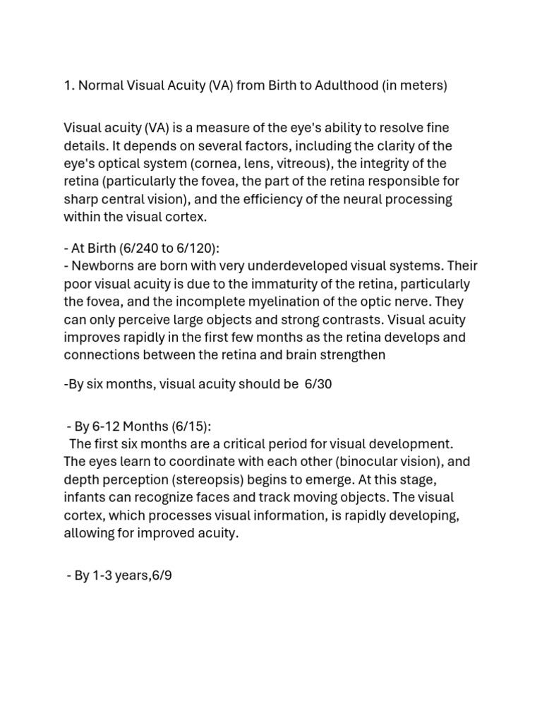 1 | PDF | Visual Acuity | Human Eye
