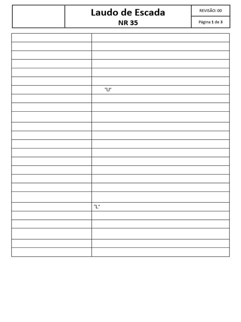 Laudo Escada 05 | PDF