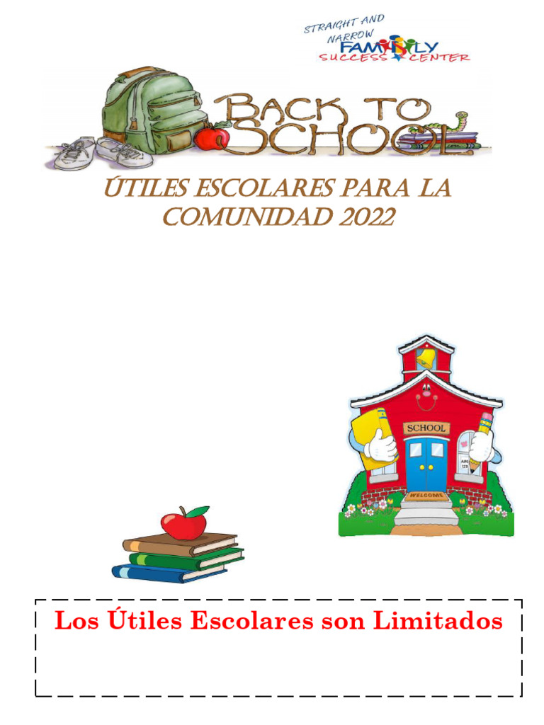 Back To School Giveaway Spanish | PDF