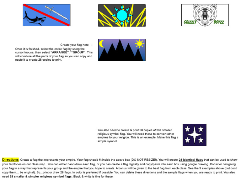 Create Your Empire Flag Design | PDF