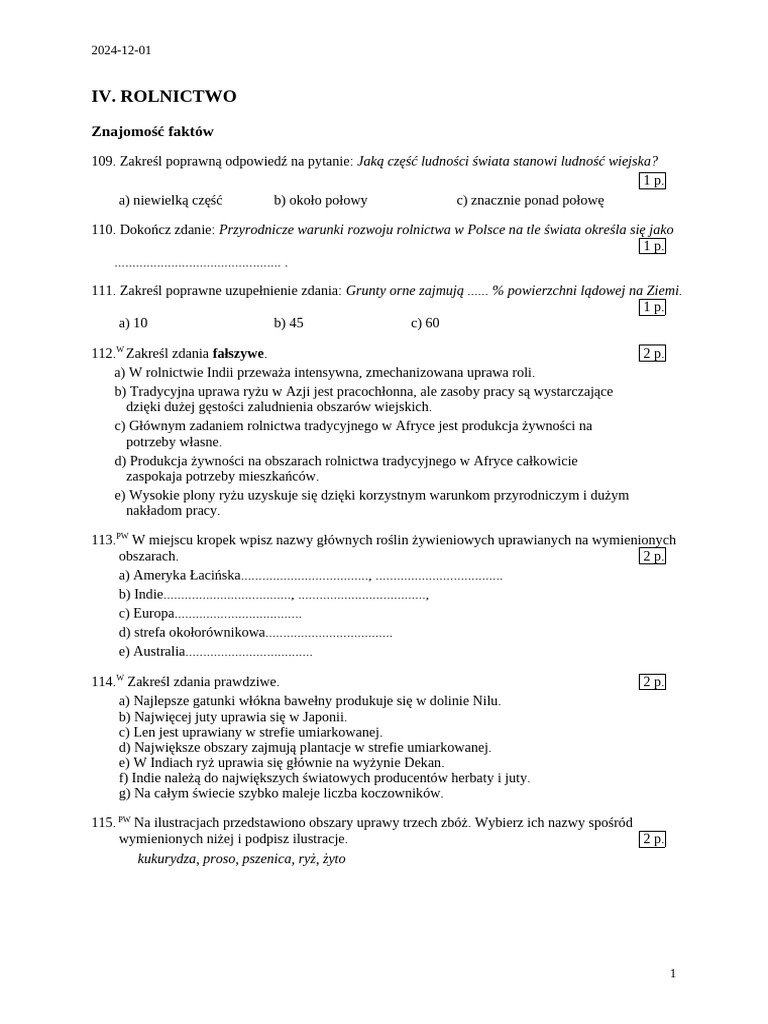 Rolnictwo | PDF